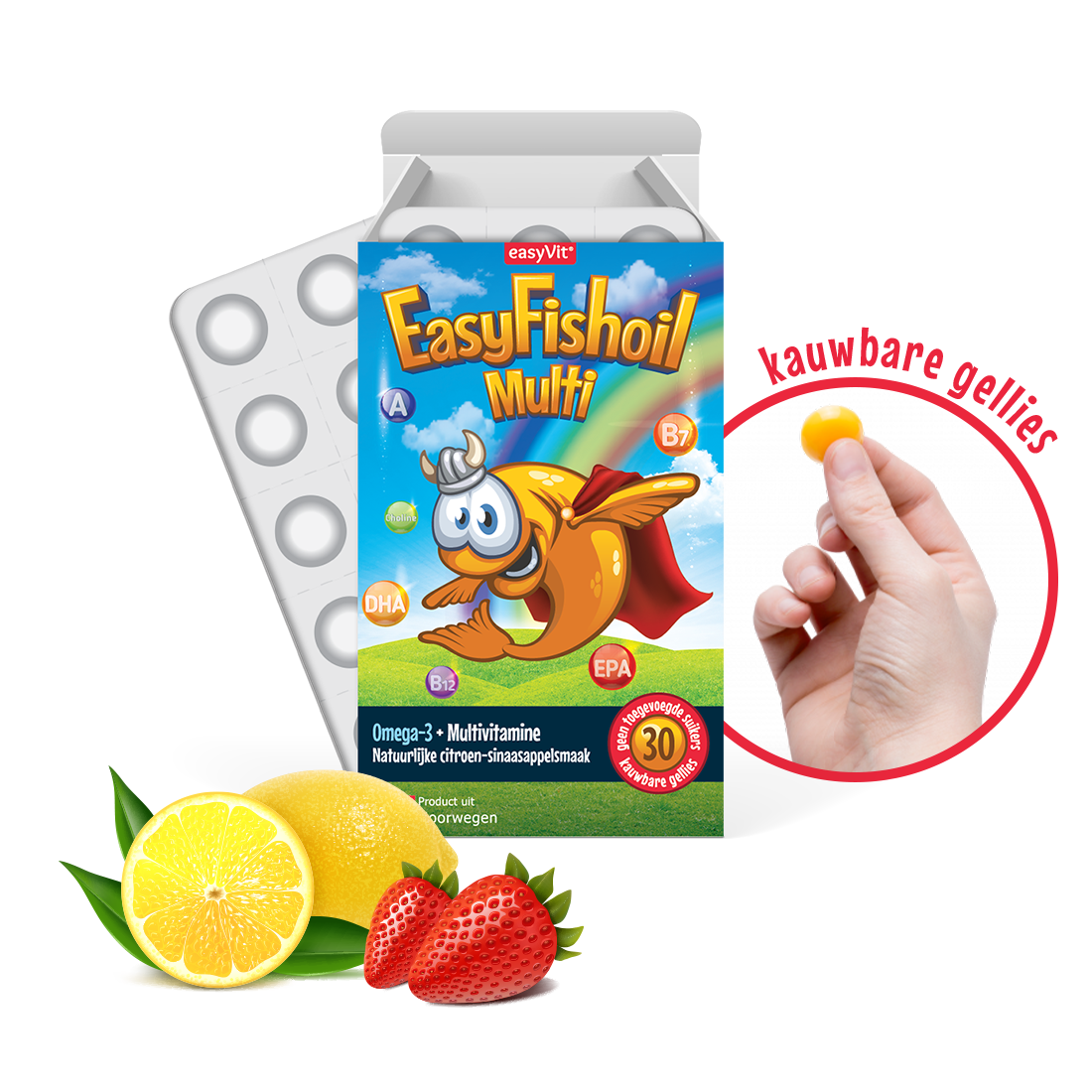 EasyFishoil Multivitamine met Omega-3 voor kinderen – easyVit