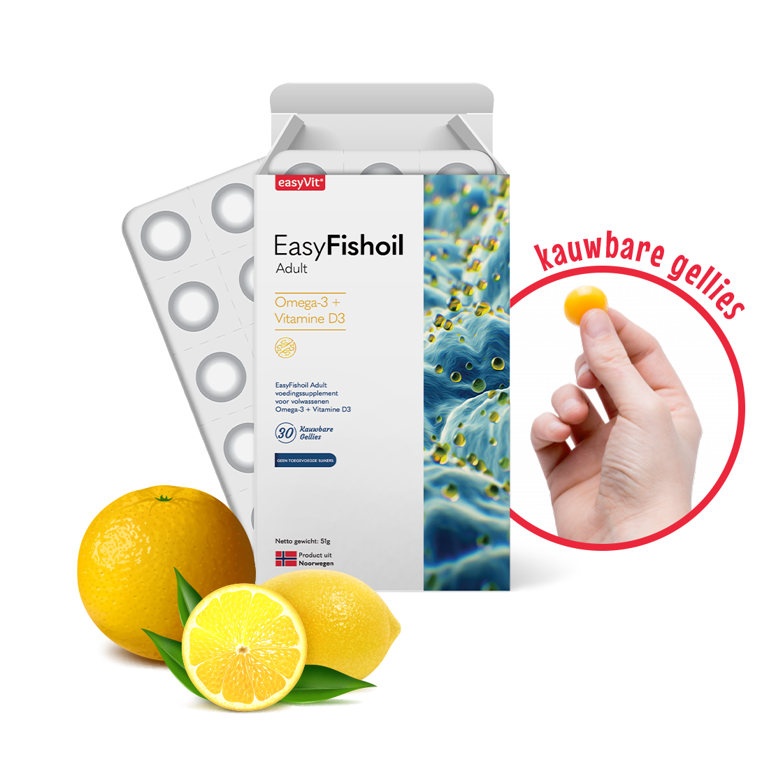EasyFishoil Omega 3 & Visolie voor volwassenen – easyVit